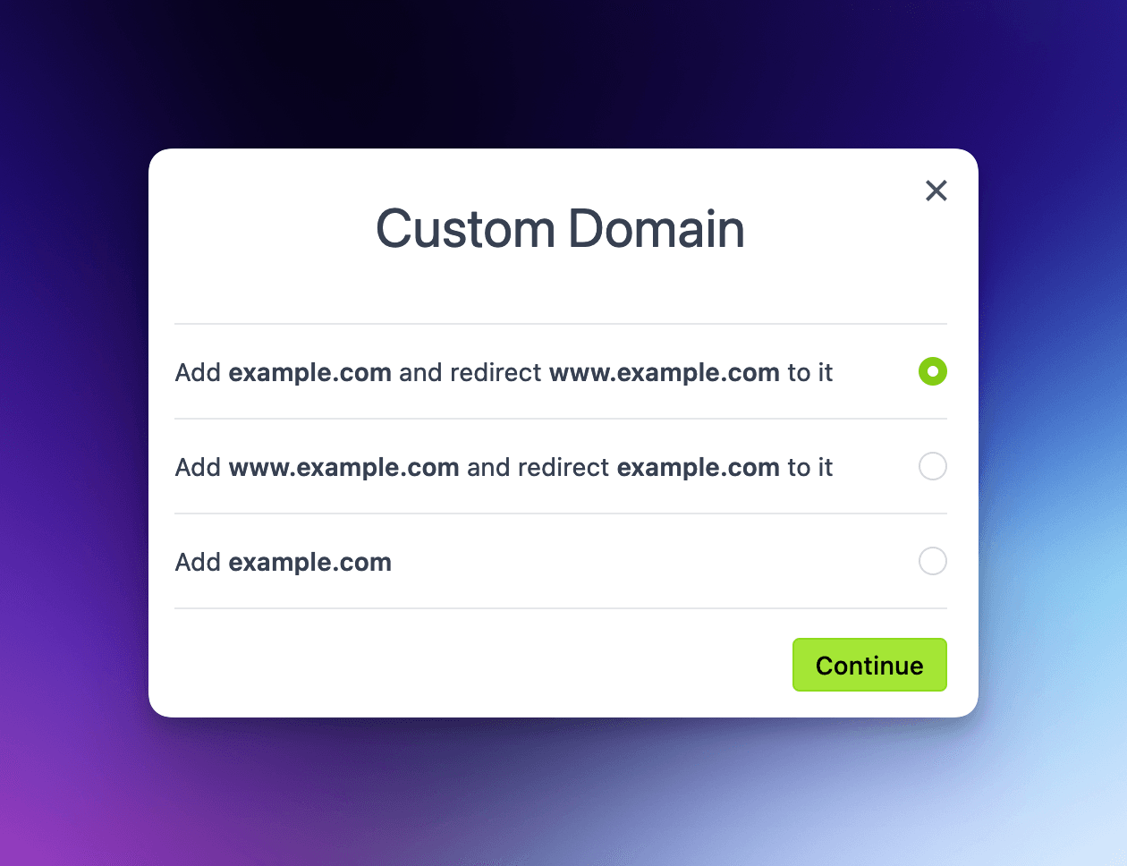 How to add a custom domain • Limey