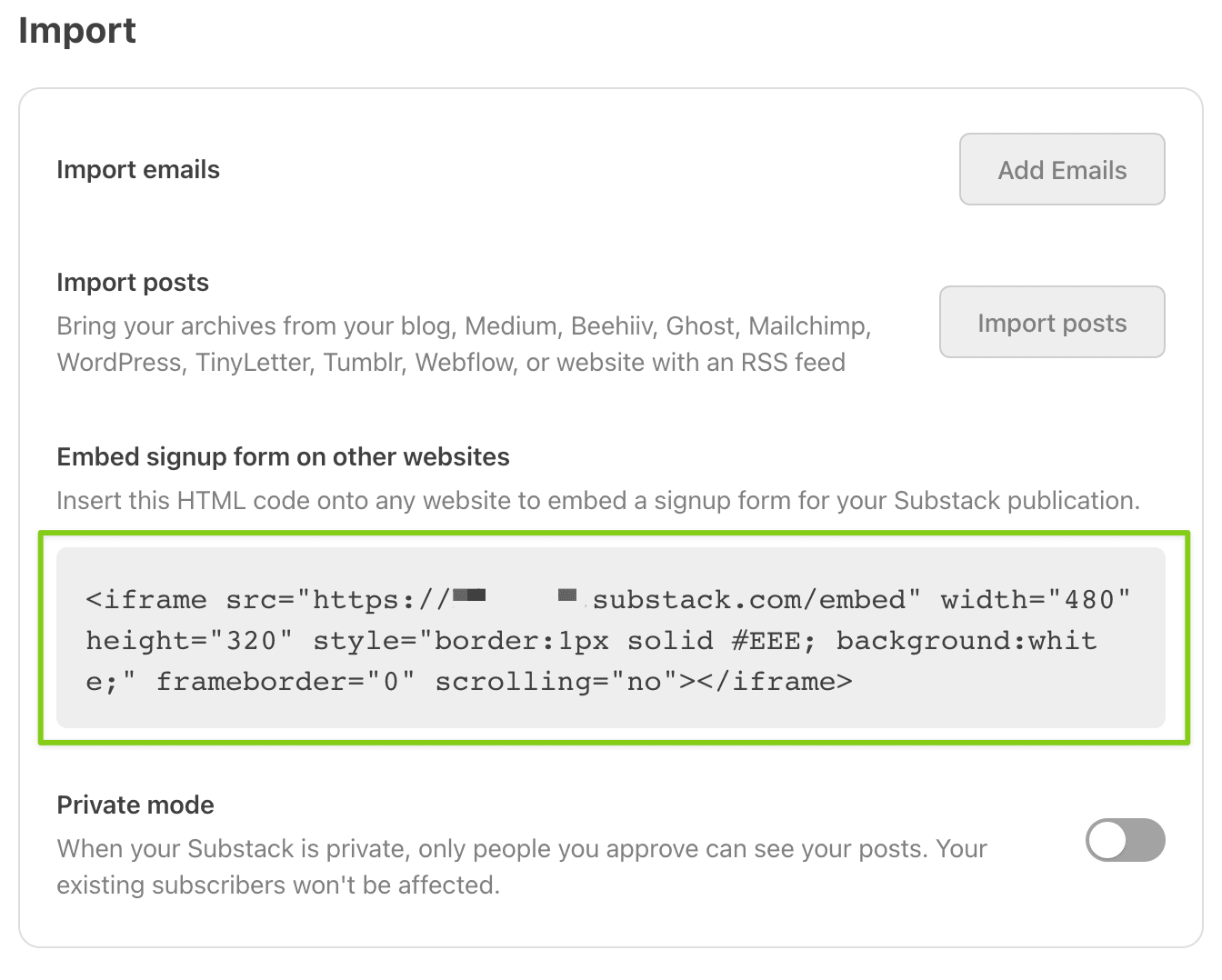 How to embed a Substack signup form • Limey How to embed a Substack signup form • Limey